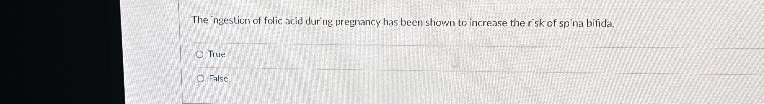 Solved The ingestion of folic acid during pregnancy has been | Chegg.com