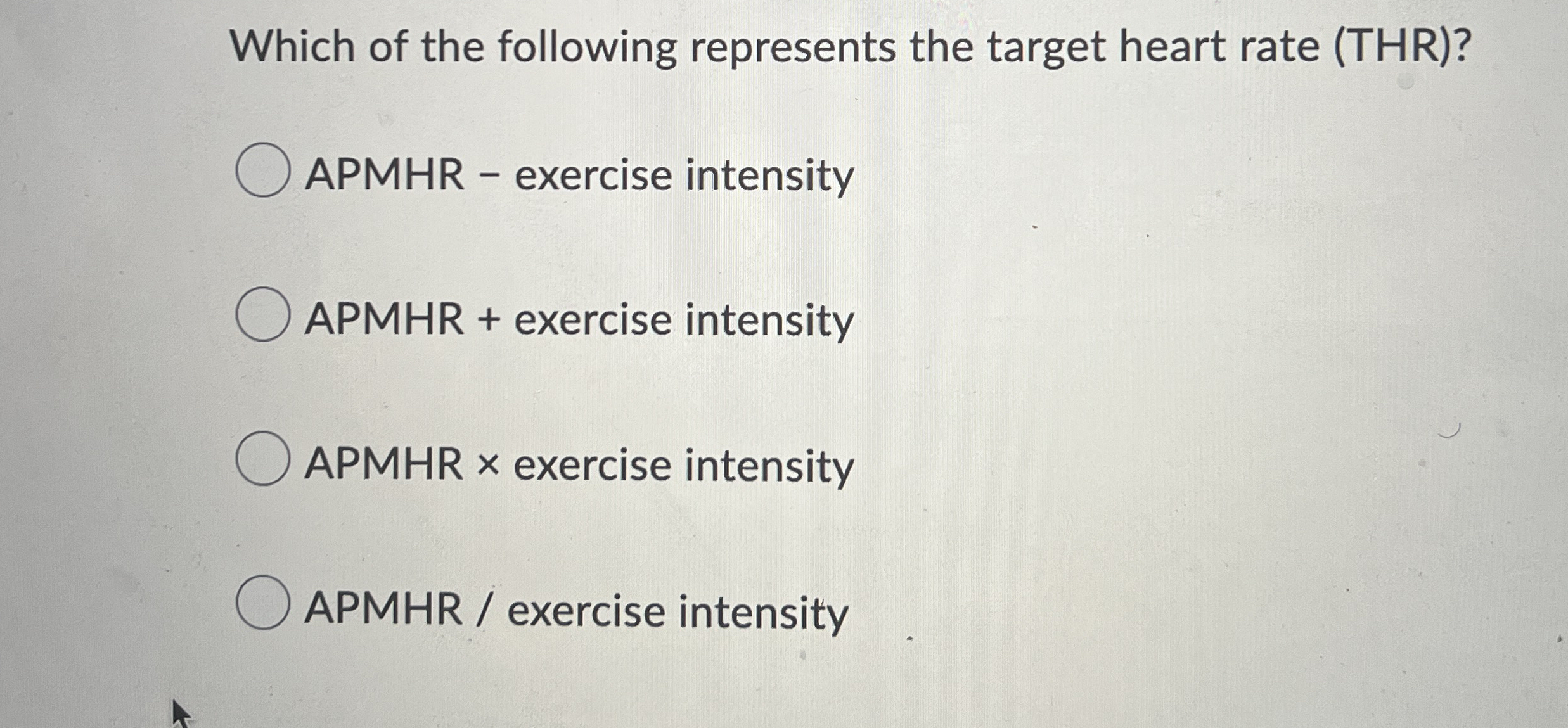 Solved Which of the following represents the target heart | Chegg.com