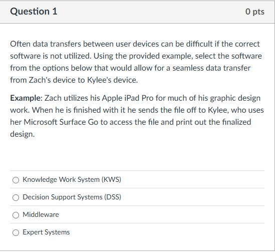 Solved Question 1Often data transfers between user devices | Chegg.com