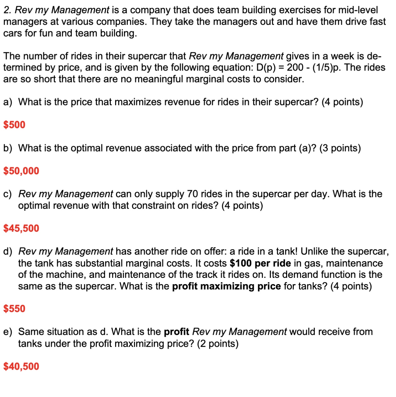 Solved SOLVE PART A!! ﻿Rev my Management is a company that | Chegg.com