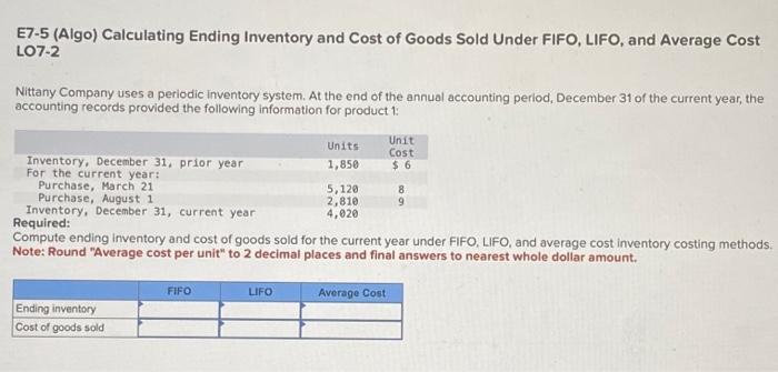 Solved E7-3 (Algo) Inferring Missing Amounts Based on Income | Chegg.com