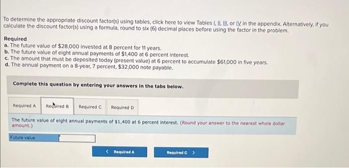 Solved To determine the appropriate discount factor(s) using | Chegg.com