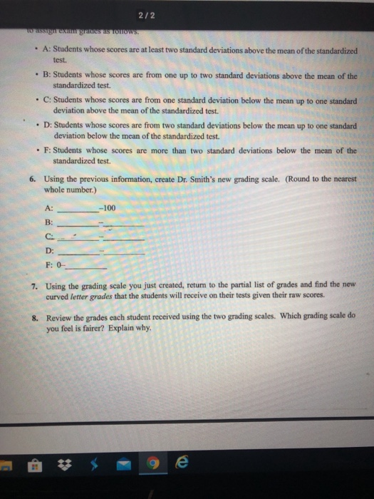 Chapter%206%20Project%20(1).pdf Curving Grades Using | Chegg.com