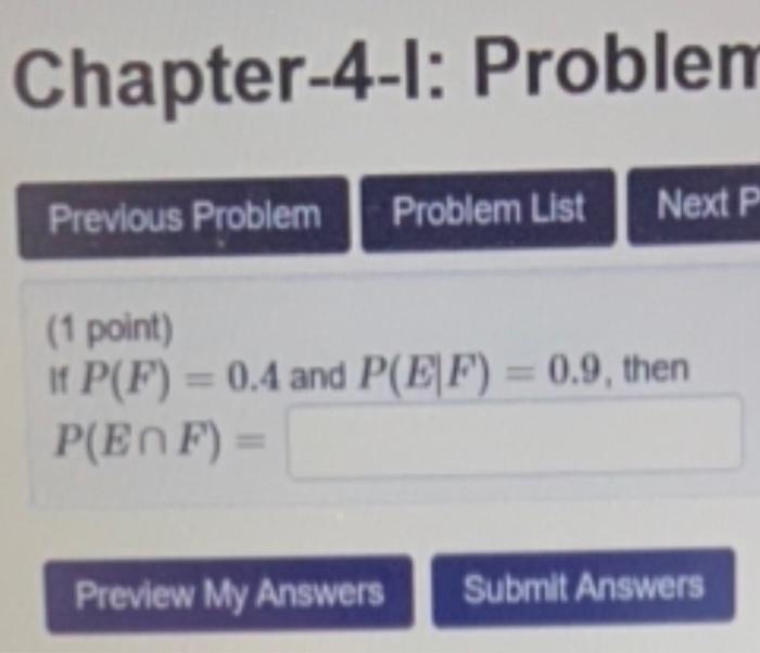 Solved Chapter 4 I Problen 1 Point If Pf04 And 2397