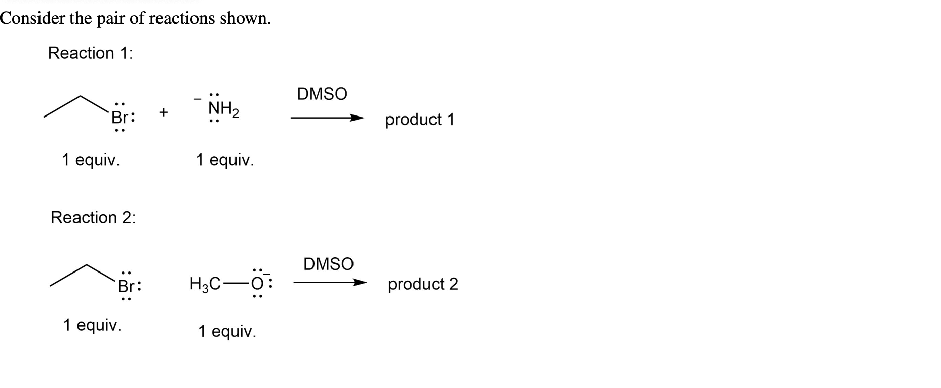 Solved Consider the pair of reactions shown.Reaction | Chegg.com