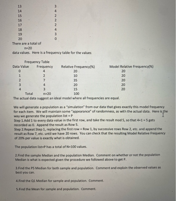 Solved Problem 1 Center Values (See Example 1 below) Basic | Chegg.com