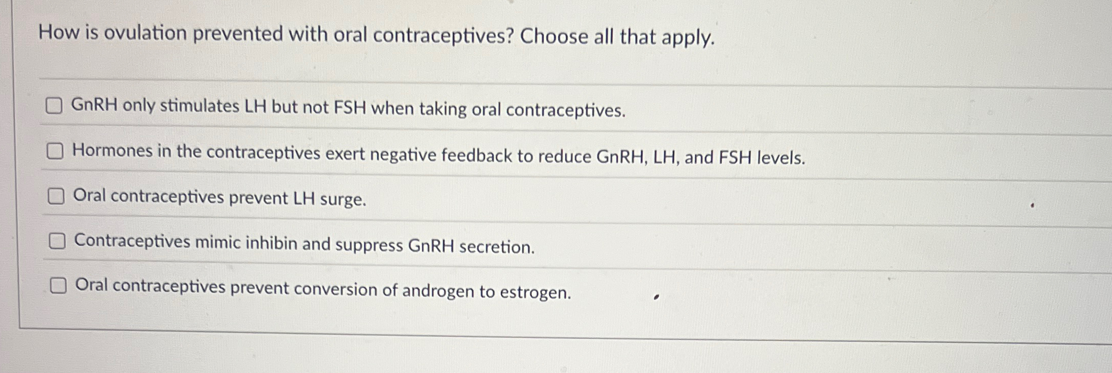 High Quality SOLUTION How is ovulation prevented with oral contraceptives? | Chegg.com