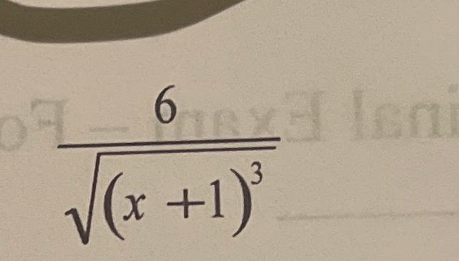 Solved 6(x+1)32 | Chegg.com