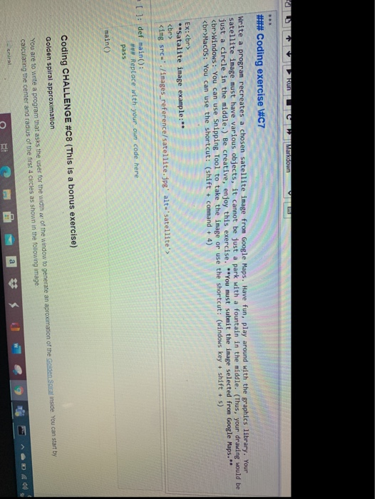 Run Markdown Coding Exercise C7 Write A Program
