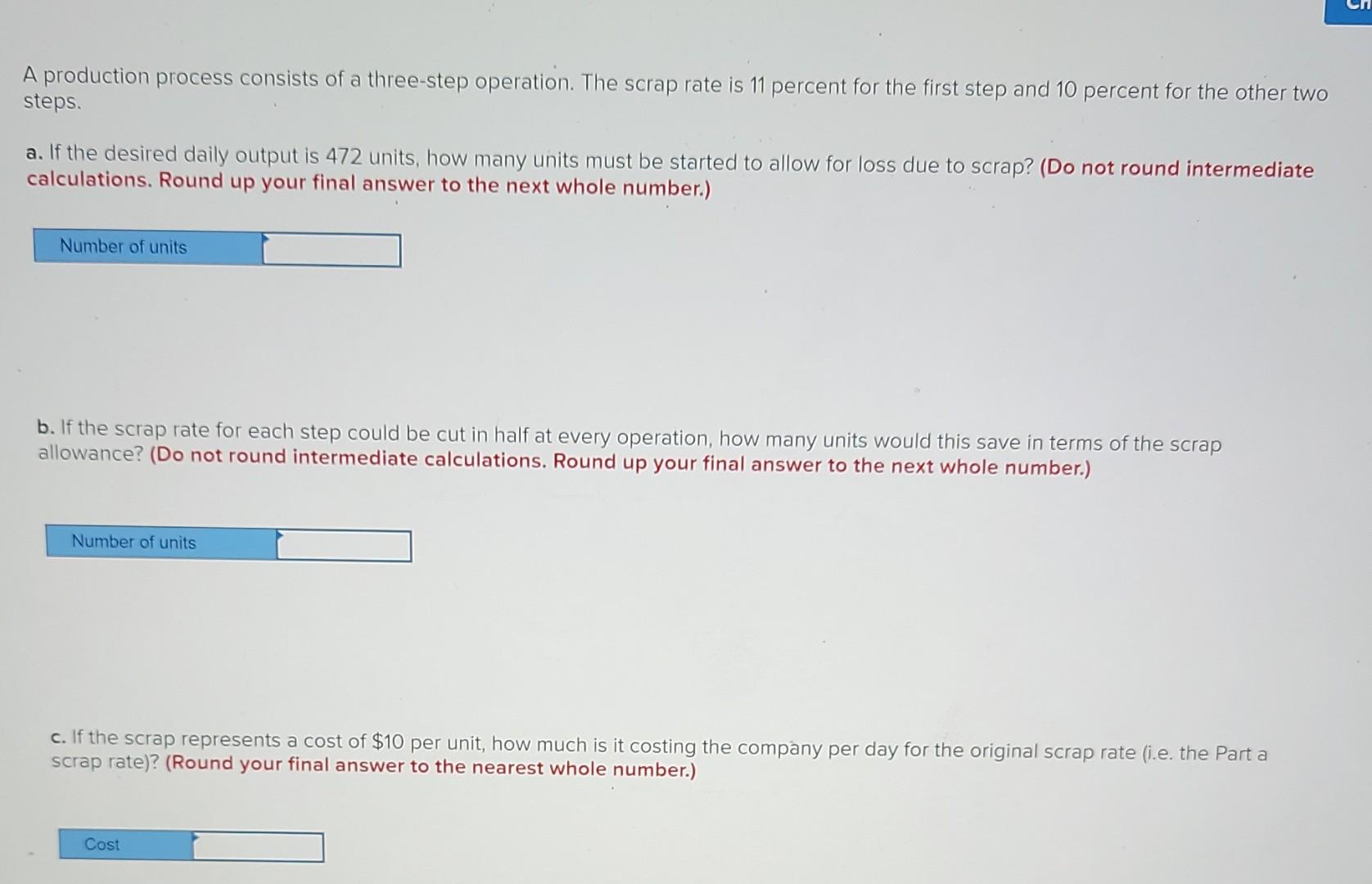 Solved S A production process consists of a three-step | Chegg.com
