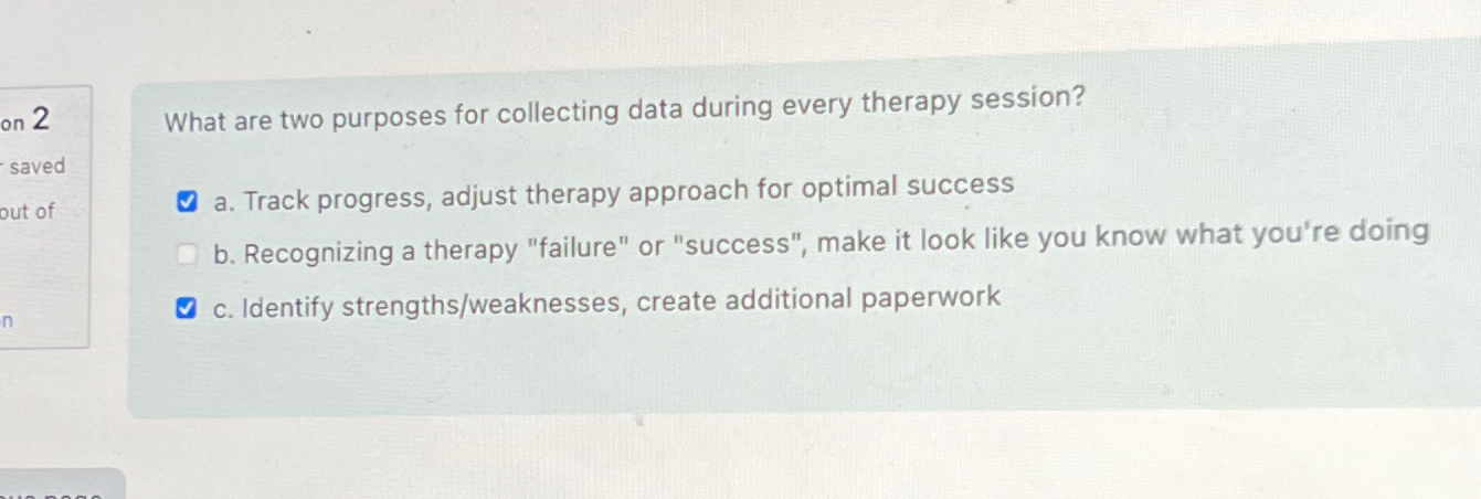 Solved What are two purposes for collecting data during | Chegg.com