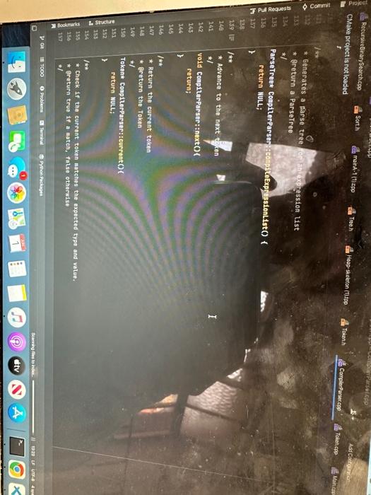 Tokens Each token has a type and corresponding value. | Chegg.com