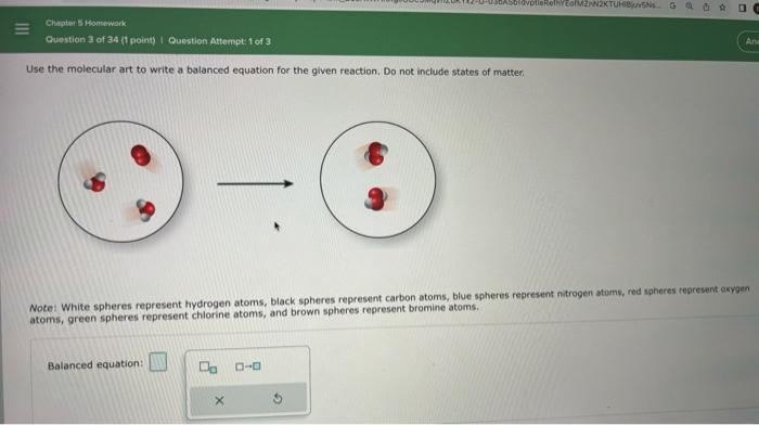 Solved Use the molecular art to write a balanced equation | Chegg.com