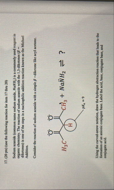 Solved (20 ﻿pts) (use the following reaction for item 17 | Chegg.com