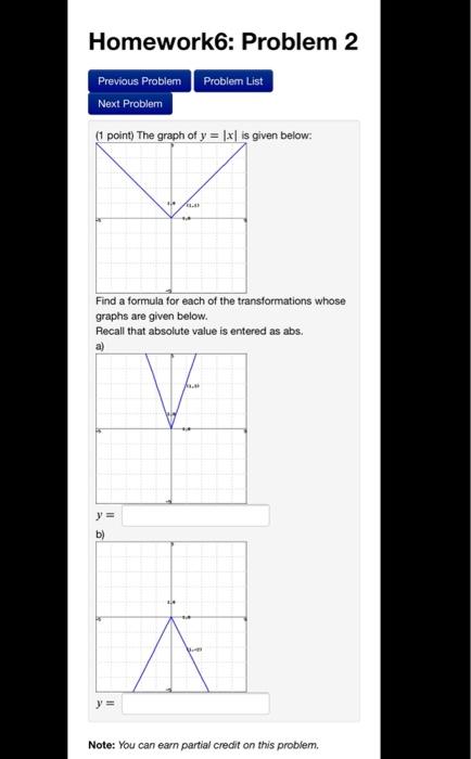 Solved Homework6: Problem 1 Problem List Previous Problem | Chegg.com