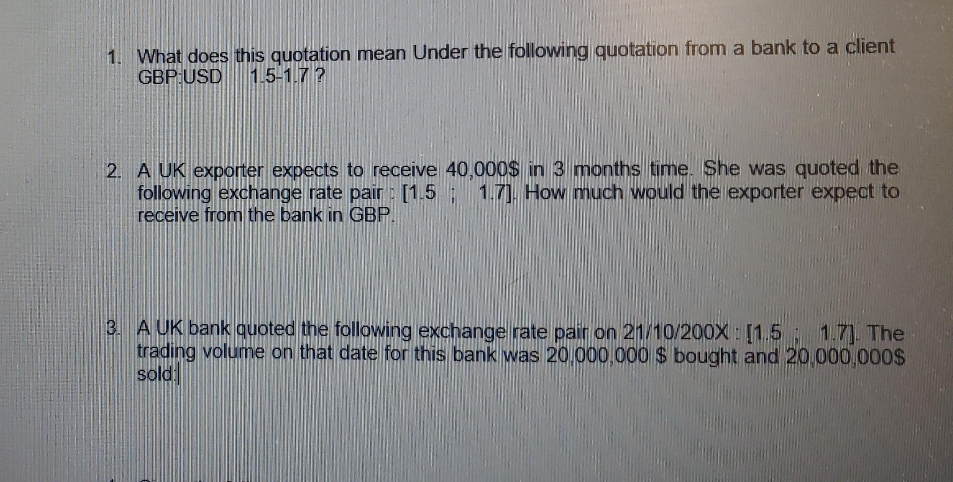 Solved 1. What does this quotation mean Under the following | Chegg.com