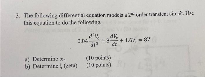 Solved The following differential equation models a 2nd | Chegg.com