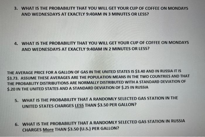 3. WHAT IS THE PROBABILITY THAT YOU WILL GET YOUR CUP | Chegg.com