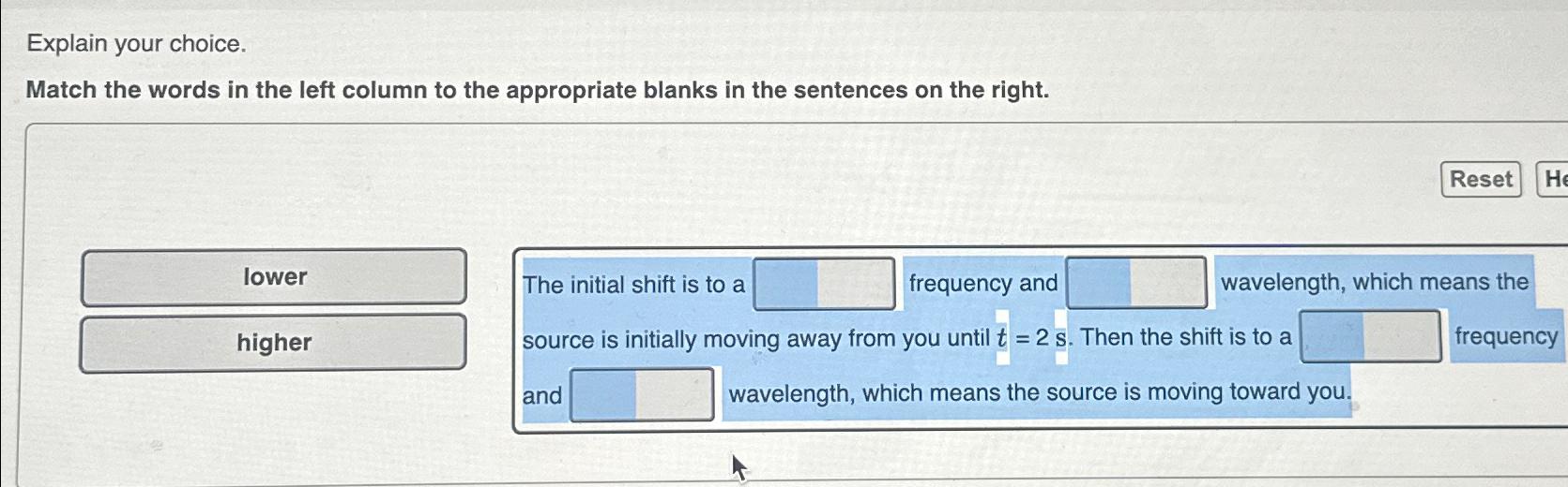Solved Explain your choice.Match the words in the left | Chegg.com