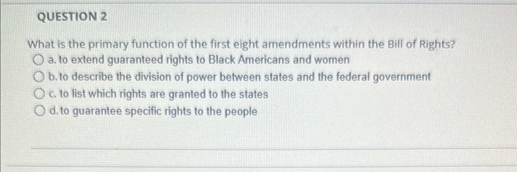 Solved QUESTION 2What is the primary function of the first | Chegg.com