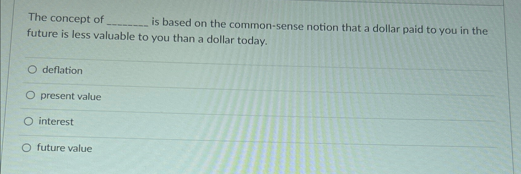 Solved The concept of is based on the common-sense notion | Chegg.com