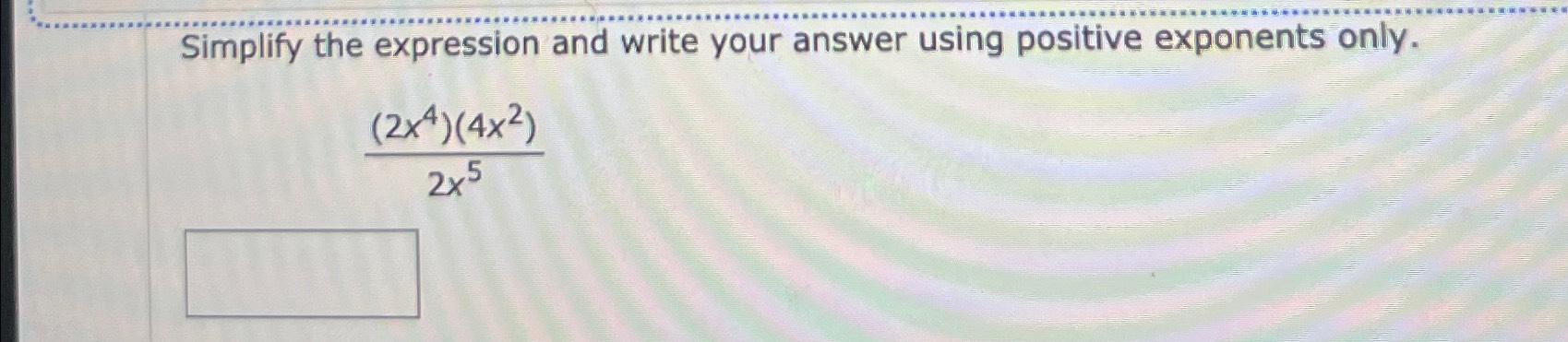 Solved Simplify the expression and write your answer using | Chegg.com
