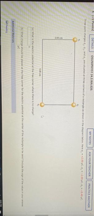 Solved 4.-12 Points DETAILS OSUNIPHYS1 24.3.WA.020 MY NOTES | Chegg.com Solved 4.-12 Points DETAILS OSUNIPHYS1 24.3.WA.020 MY NOTES | Chegg.com