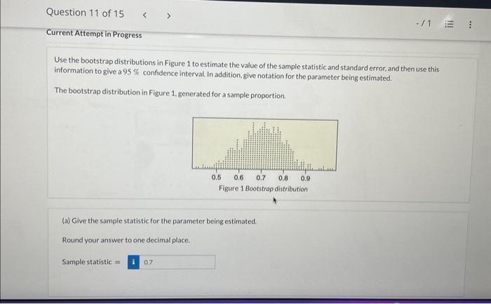 Solved Use the bootstrap distributions in Figure 1 to | Chegg.com