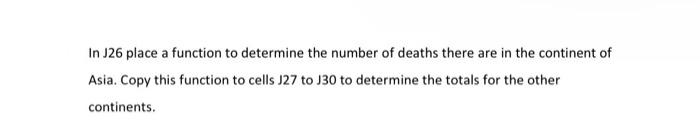Solved In I26 place a function to determine the number of | Chegg.com