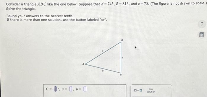 Solved Consider a triangle ABC like the one below. Suppose | Chegg.com