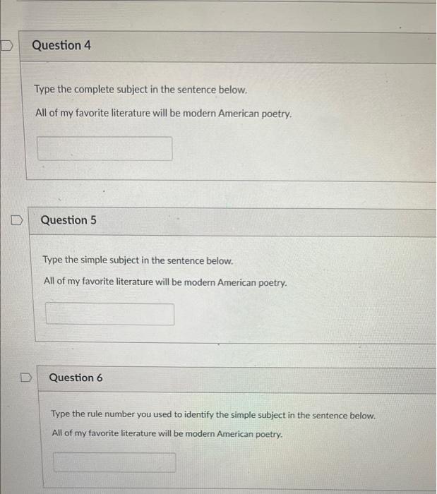 Type the complete subject in the sentence below. My | Chegg.com