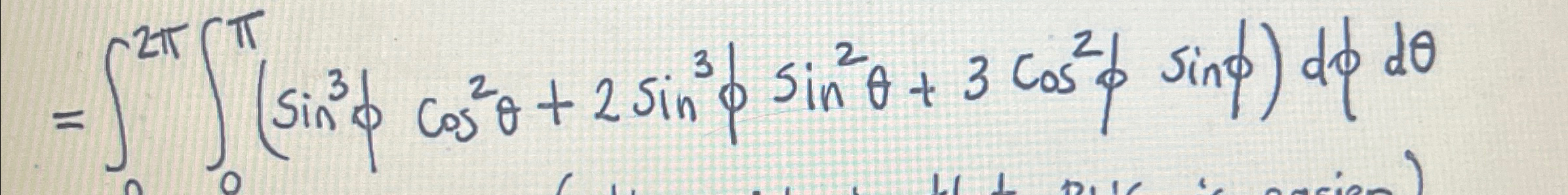 Solved How to solve this double integral using trig | Chegg.com