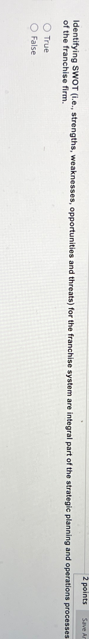 Solved Identifying SWOT (i.e., ﻿strengths, weaknesses, | Chegg.com