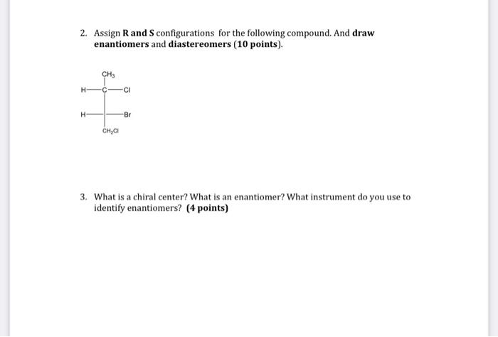 Solved 2. Assign R and S configurations for the following | Chegg.com