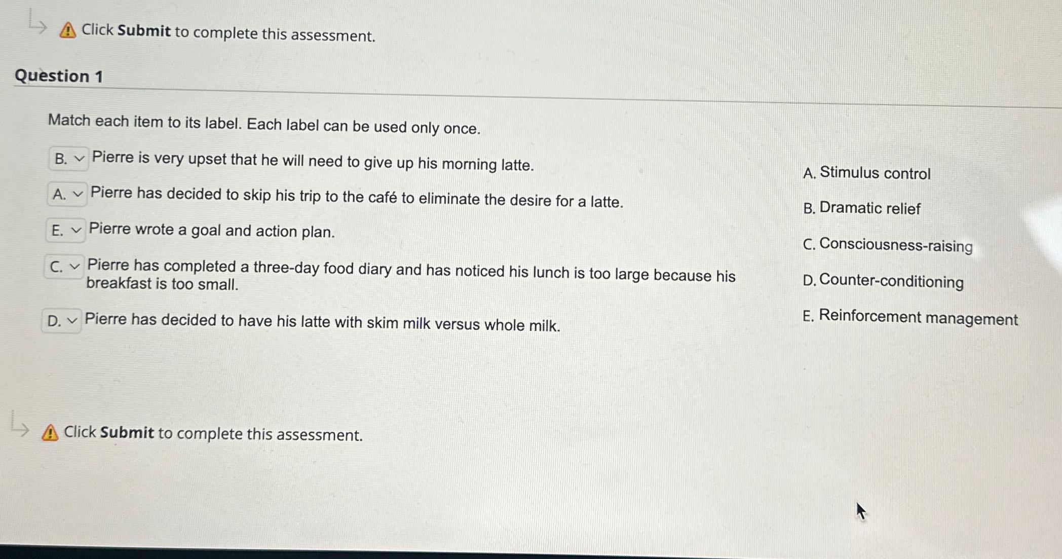 Solved Click Submit to complete this assessment.Question | Chegg.com