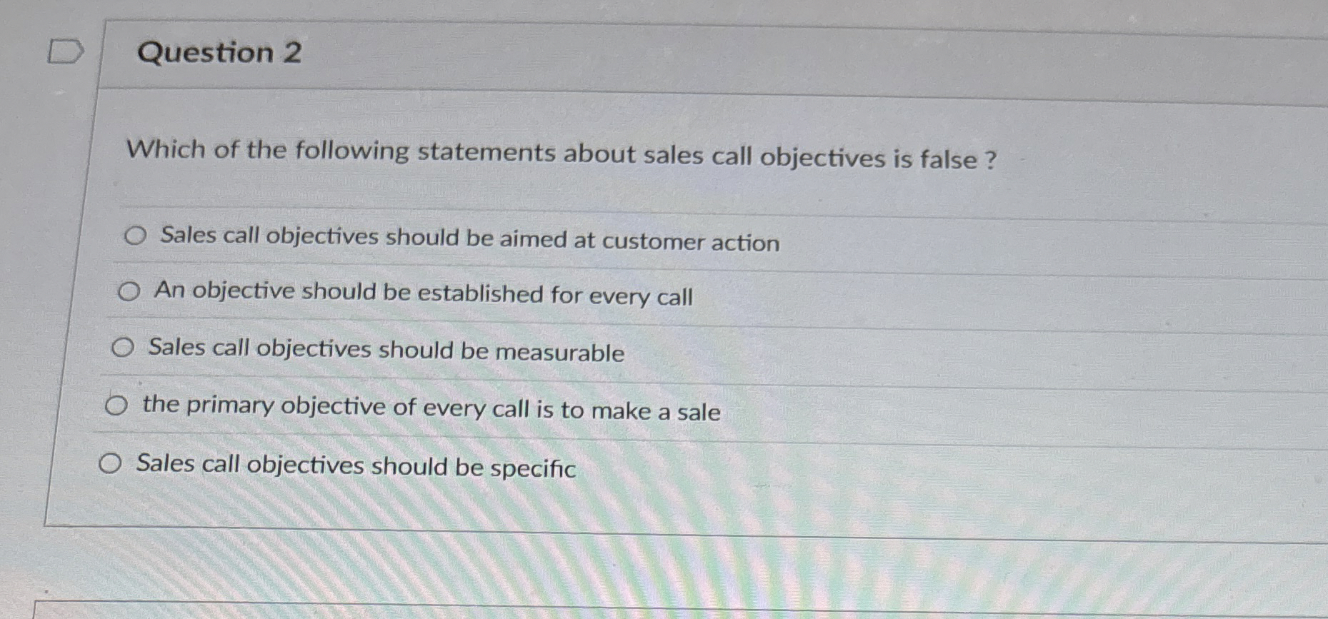 Solved Question 2Which of the following statements about | Chegg.com