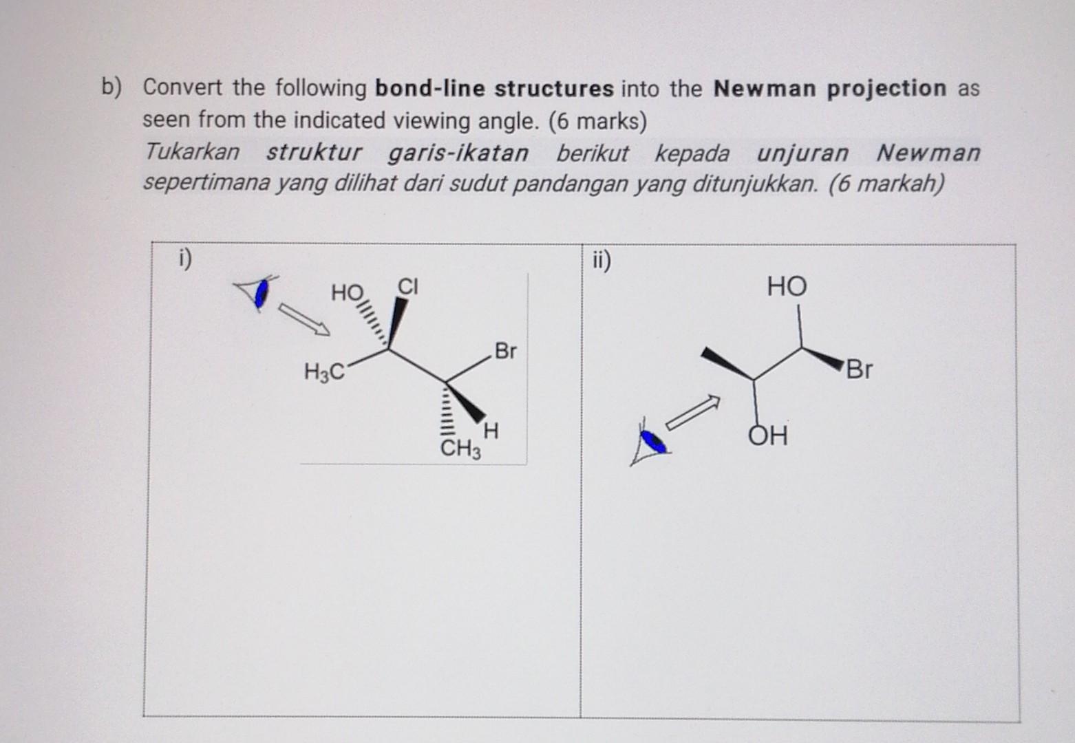 Solved b) Convert the following bond-line structures into | Chegg.com