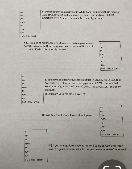 Solved N=1%PNOPMT=FV=P/N=CN=PMT: END BEGINAfter looking at | Chegg.com