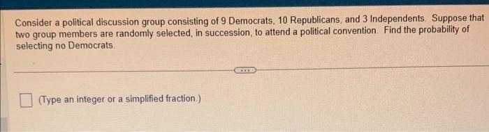 Solved Consider a political discussion group consisting of 9 | Chegg.com