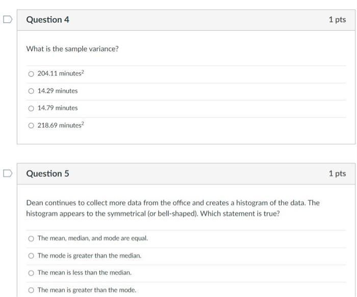 Solved Use the following scenario to answer Questions 1 - 5: | Chegg.com