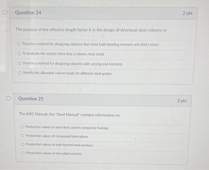 The purpose of the effective length factor K in the | Chegg.com
