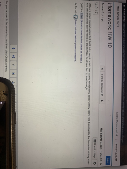 Solved mathxl.com/Student/Player | Chegg.com