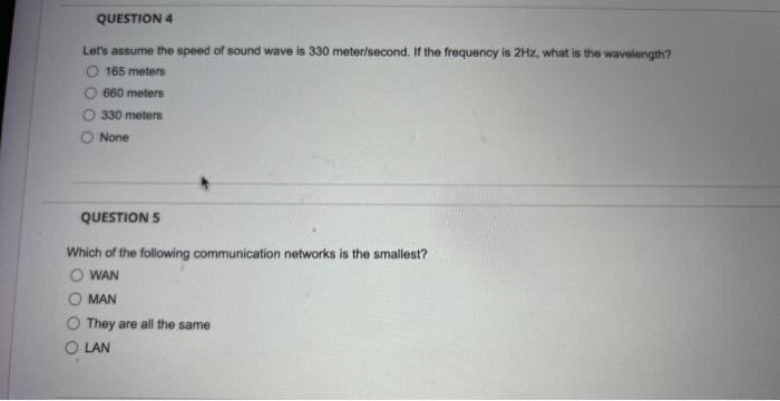 Solved Let's assume the speed of sound wave is 330 | Chegg.com