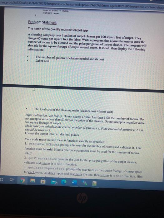 Solved please write in c++ but put the function prototypes | Chegg.com