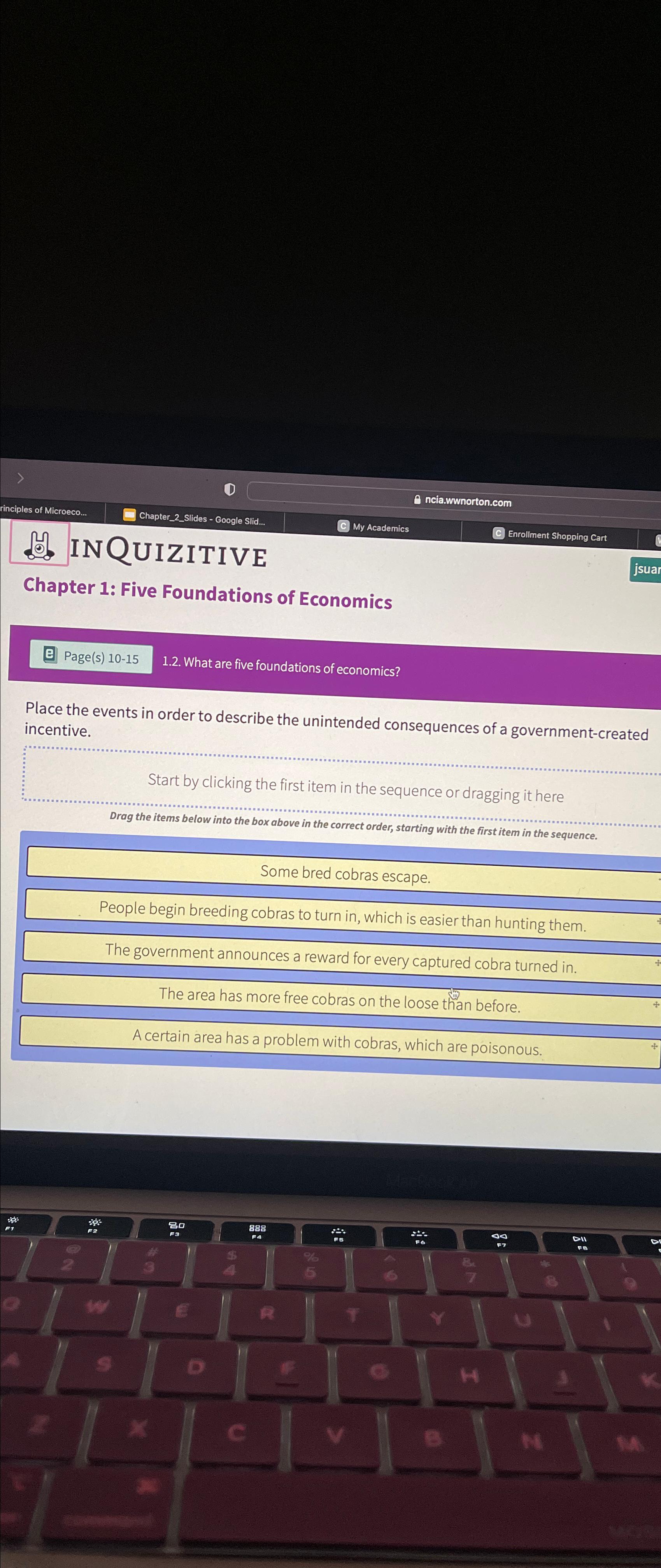 Solved INQUIZITIVEChapter 1: Five Foundations of | Chegg.com