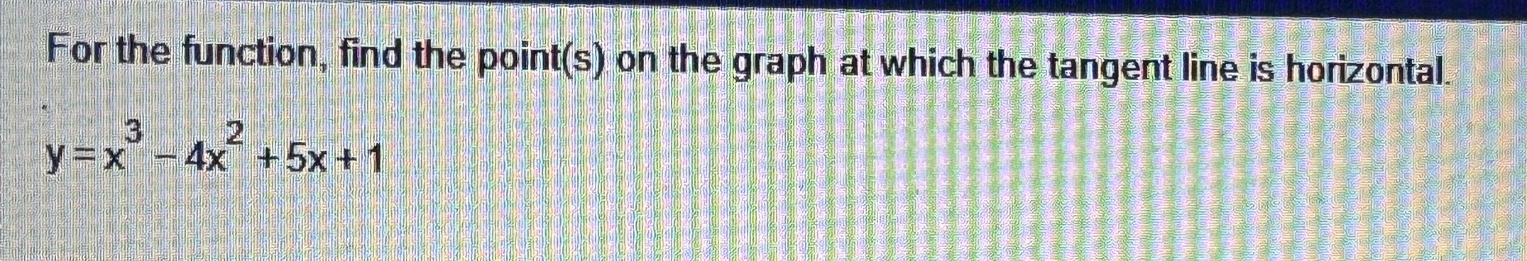 Solved For the function, find the point(s) ﻿on the graph at | Chegg.com