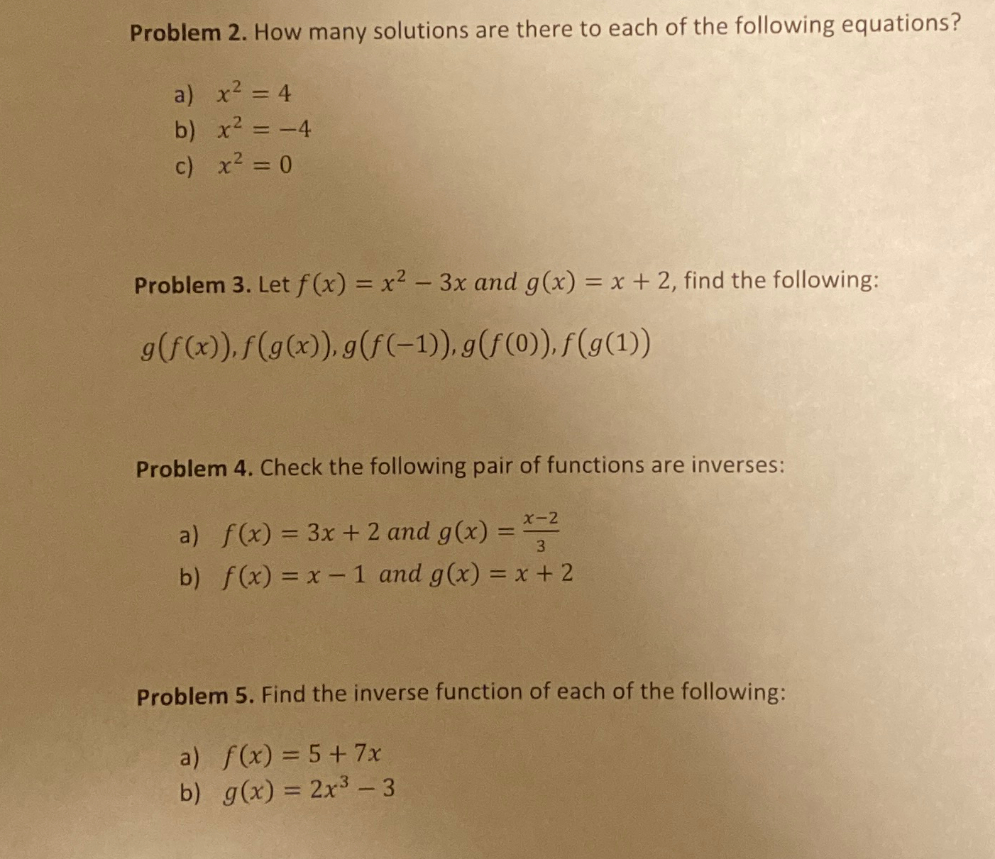 Solved Problem 2. ﻿How many solutions are there to each of | Chegg.com