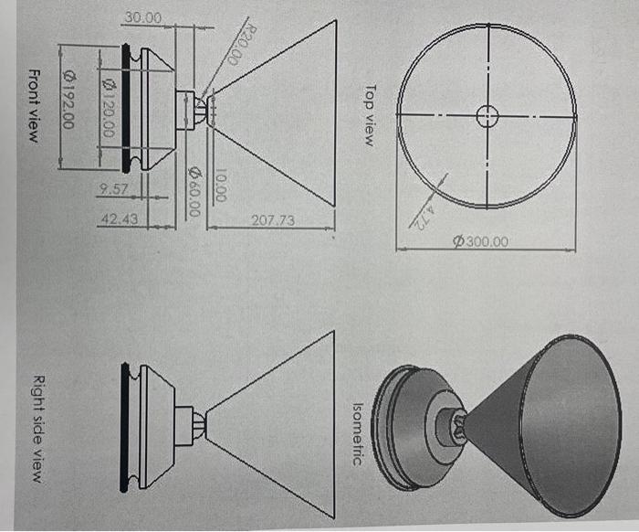 Solved Q: a- Draw the following part in mm and set the base | Chegg.com