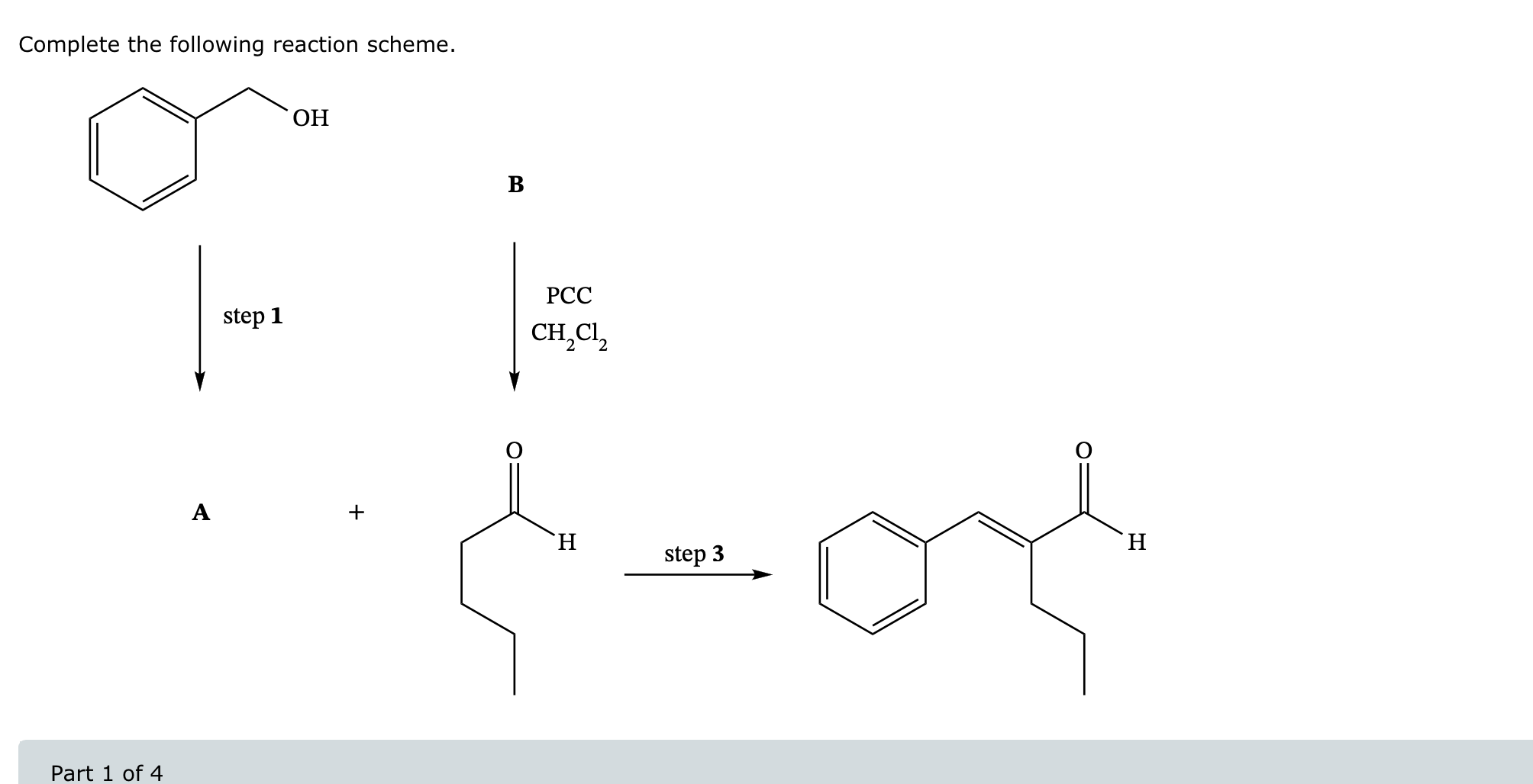 Solved Complete the following reaction scheme. Part | Chegg.com