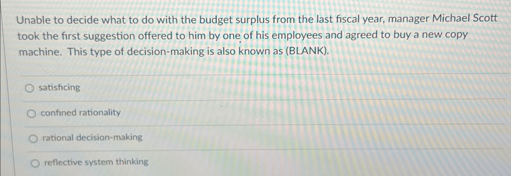 Solved Unable to decide what to do with the budget surplus | Chegg.com